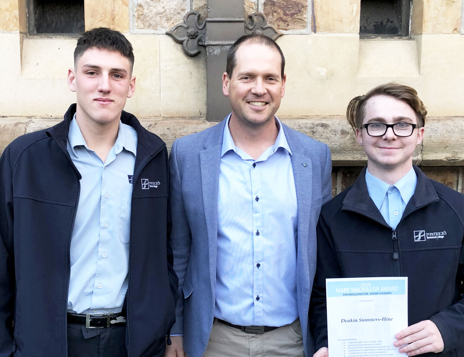 Faith-filled students honoured - St Patrick's Technical College