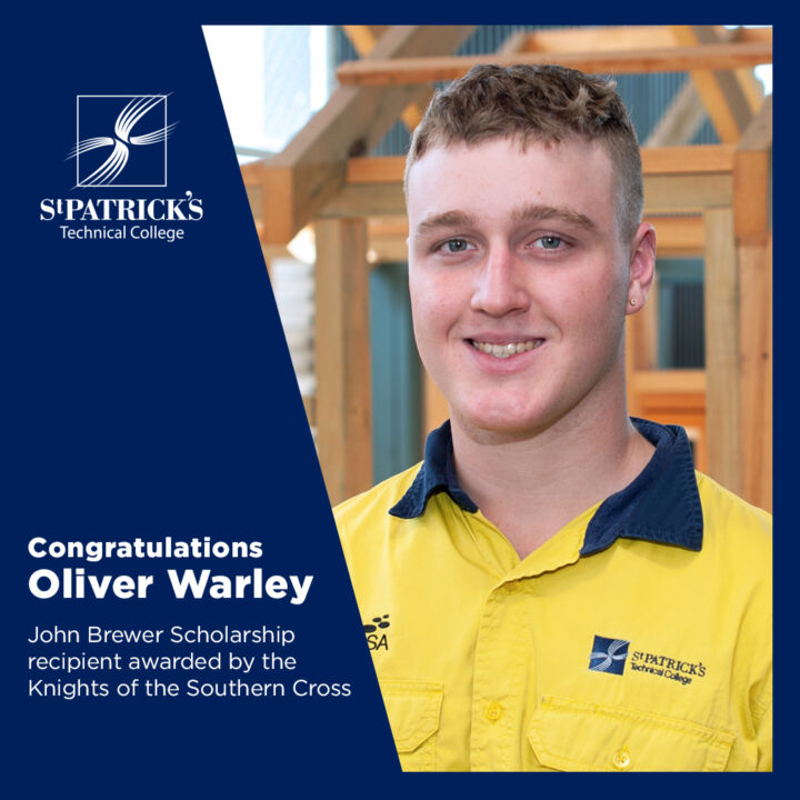 Faith-filled student awarded - St Patrick's Technical College