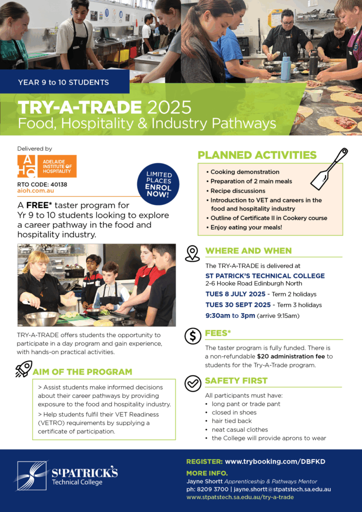 Try A Trade - St Patrick's Technical College